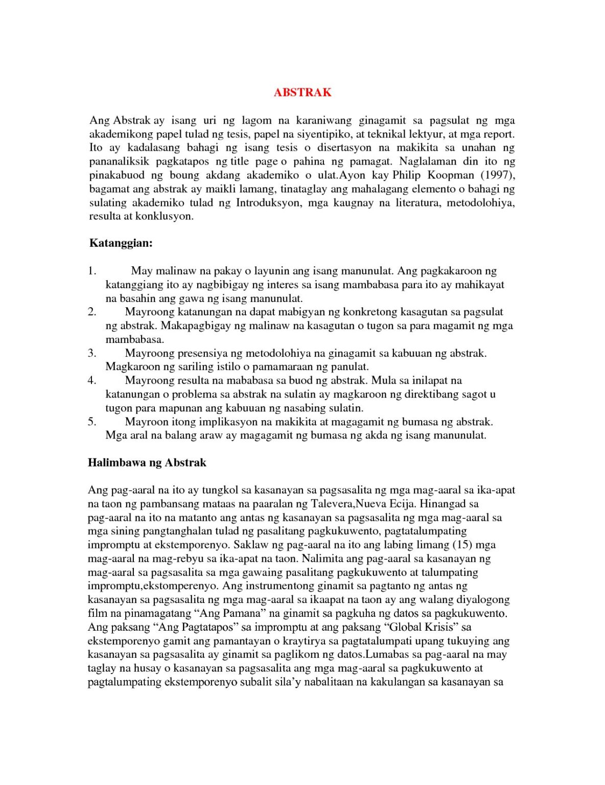 Examples Of Abstract In Academic Writing: A Comprehensive Guide ...